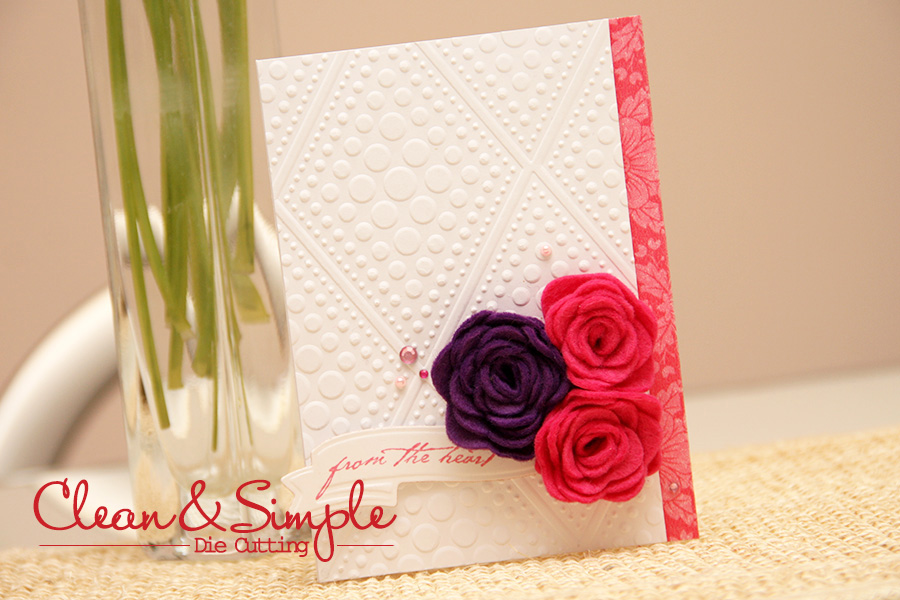Clean & Simple Die Cutting #5: From The Heart Card. Video! | Yana Smakula