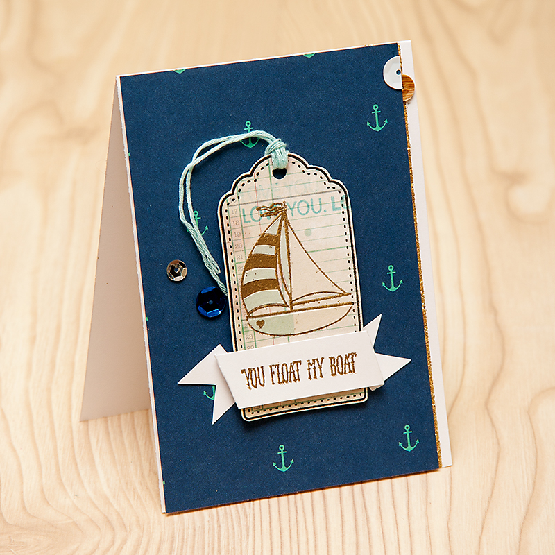 Card a Month: Avery Elle You Float My Boat Card | Yana Smakula