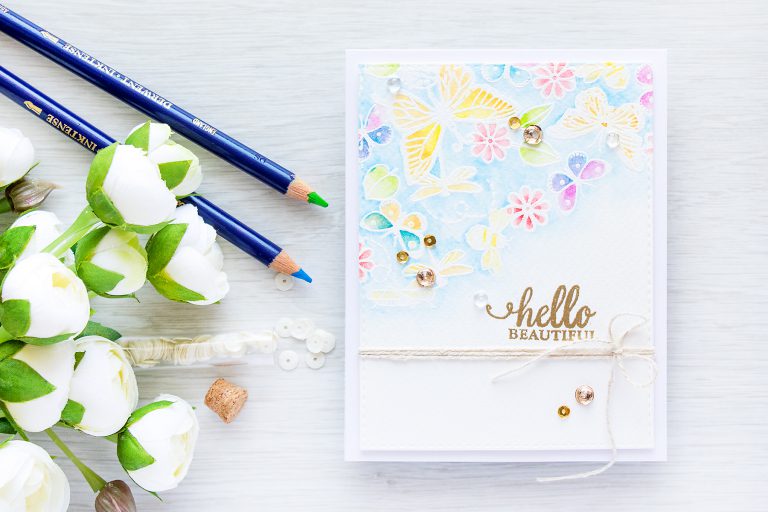 Hero Arts | Hello Beautiful – Watercolor Background with Derwent ...