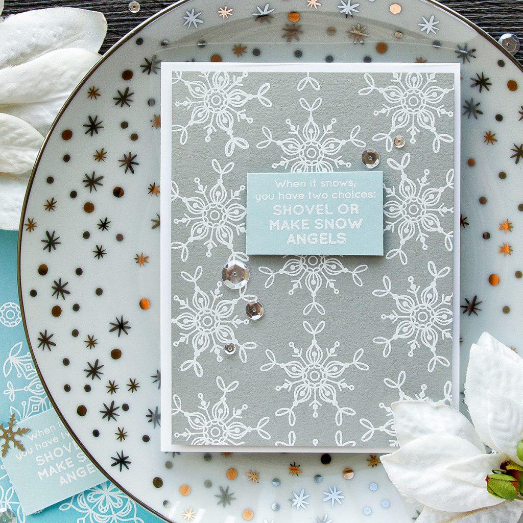 Simon Says Stamp | Snow Angel Card – January 2017 Card Kit | Yana Smakula