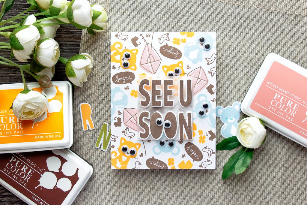 WPlus9 | See You Soon – Googly Eyes Card | Yana Smakula