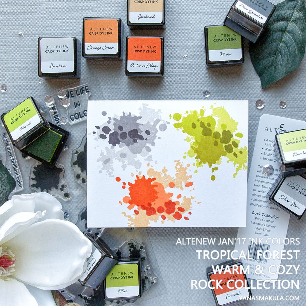 Altenew | Watercolor Cacti Card + New Ink Colors | Yana Smakula