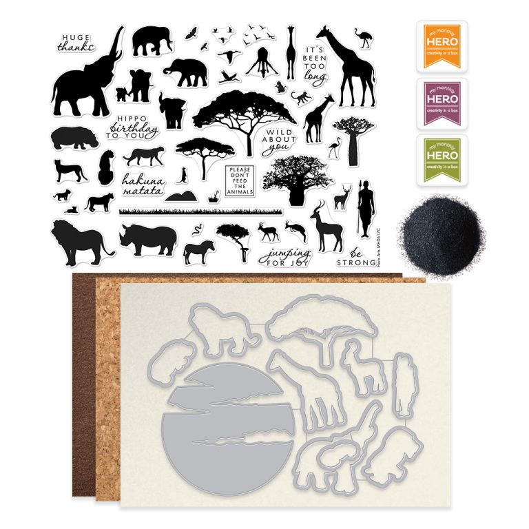 Hero Arts | Safari Huge Thanks Card. June My Monthly Hero Blog Hop ...