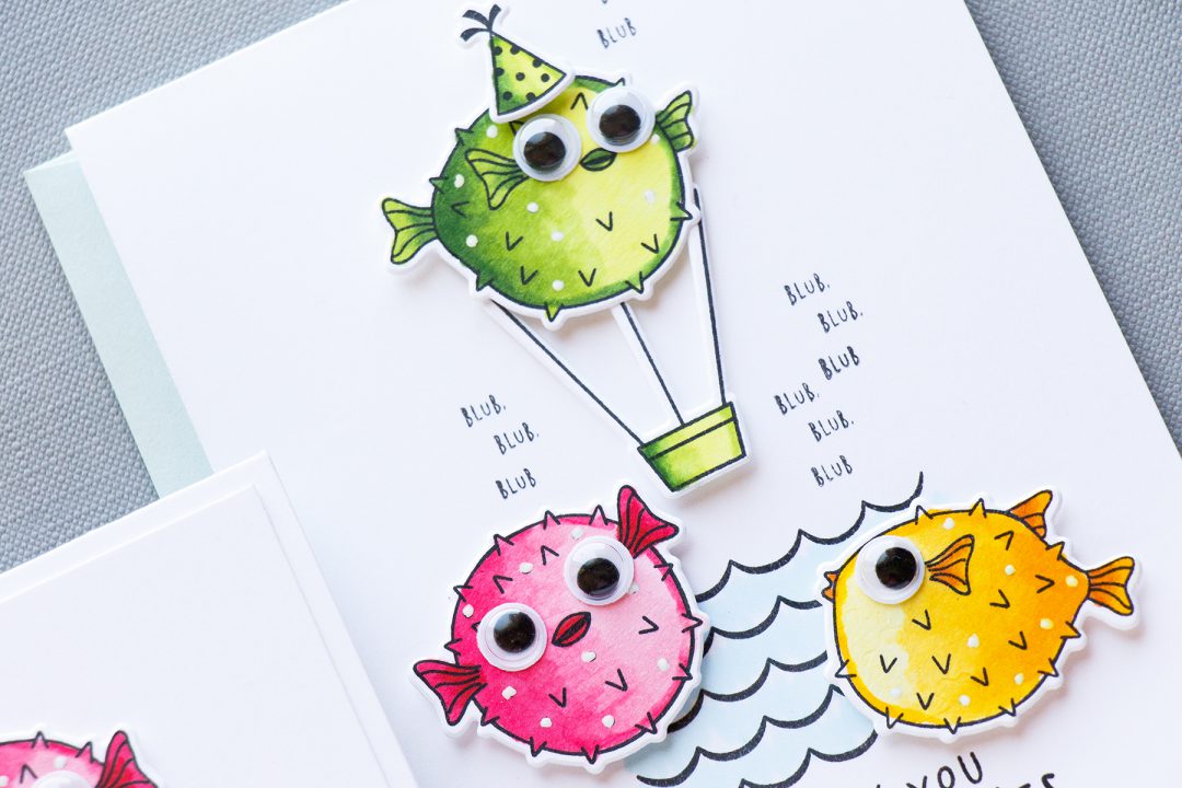 Hero Arts | Funny Puffer Fish Cards – Let’s Float Away Together. Summer ...