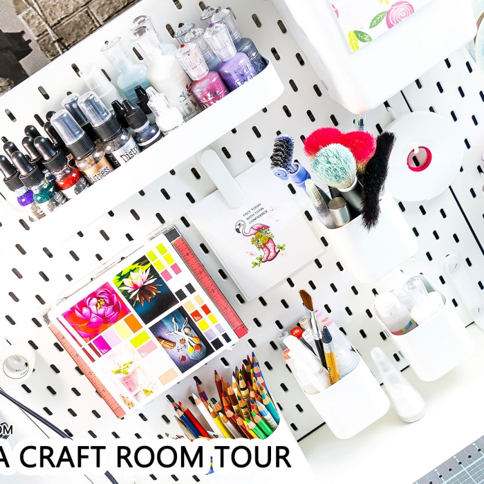 My IKEA Craft Room (Craft Corner) Tour 2018 | Yana Smakula