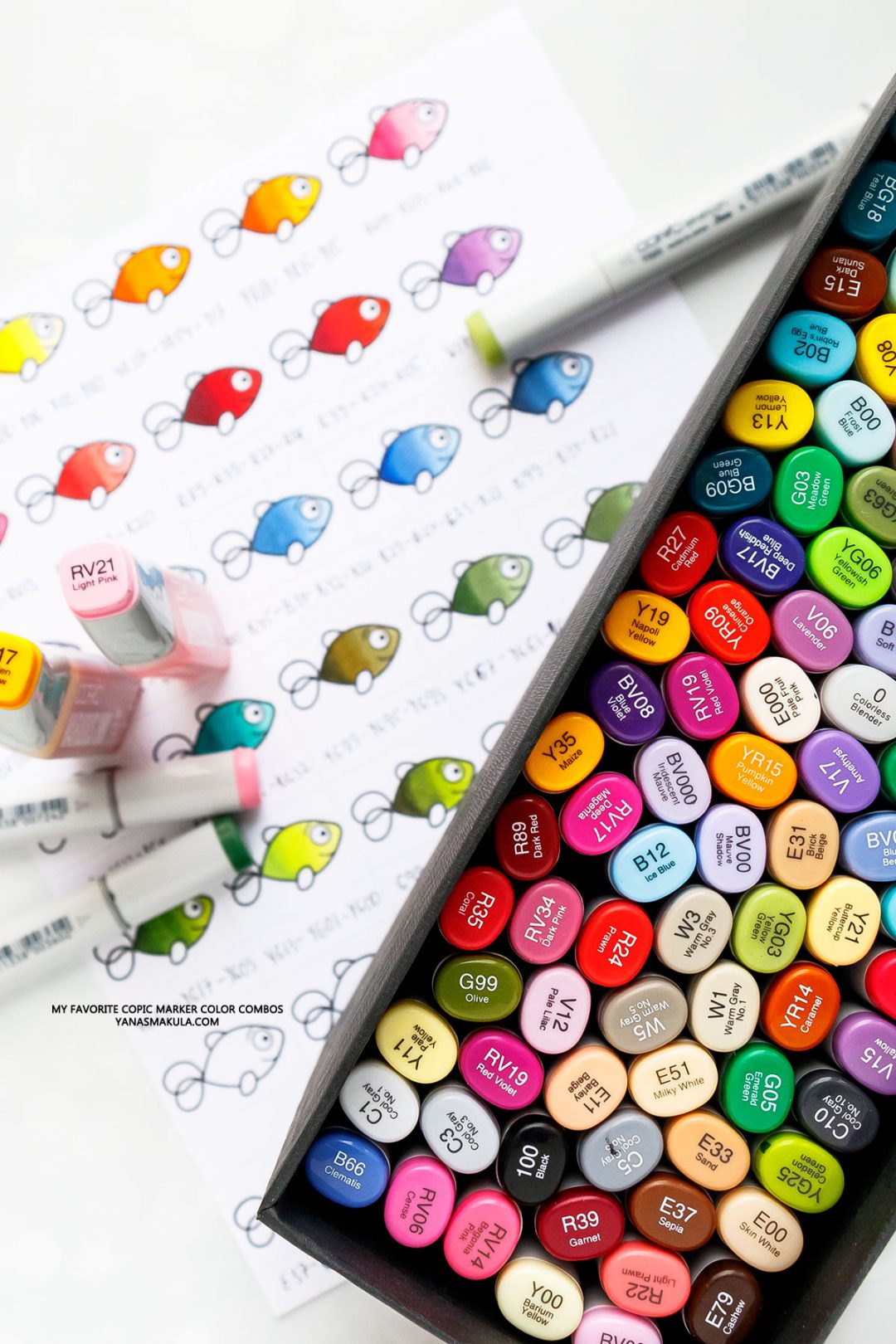 My Favorite Copic Color Combos (UPDATED!) | Yana Smakula