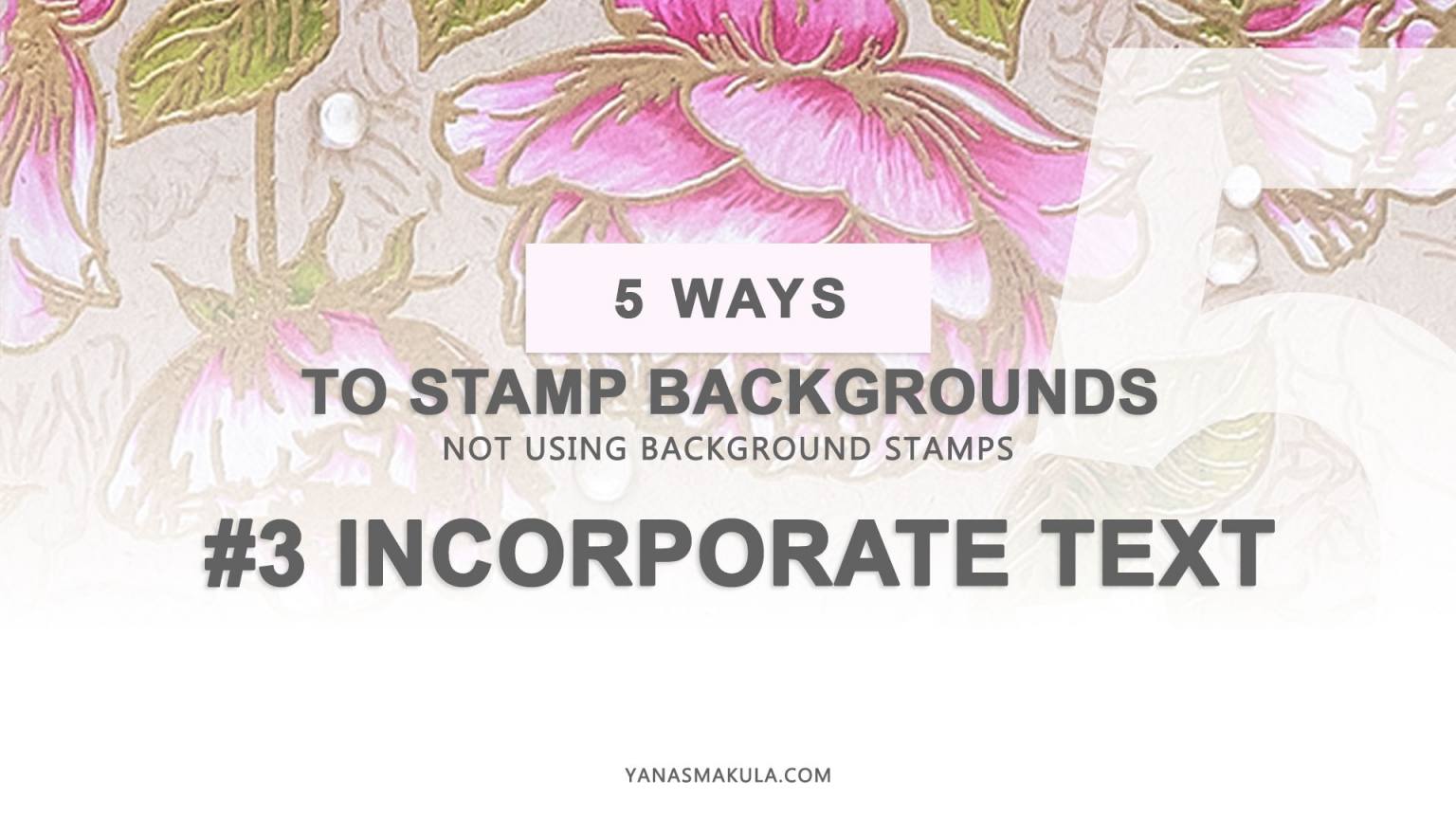 5 Ways to Stamp Backgrounds (not using Background Stamps) for Handmade ...