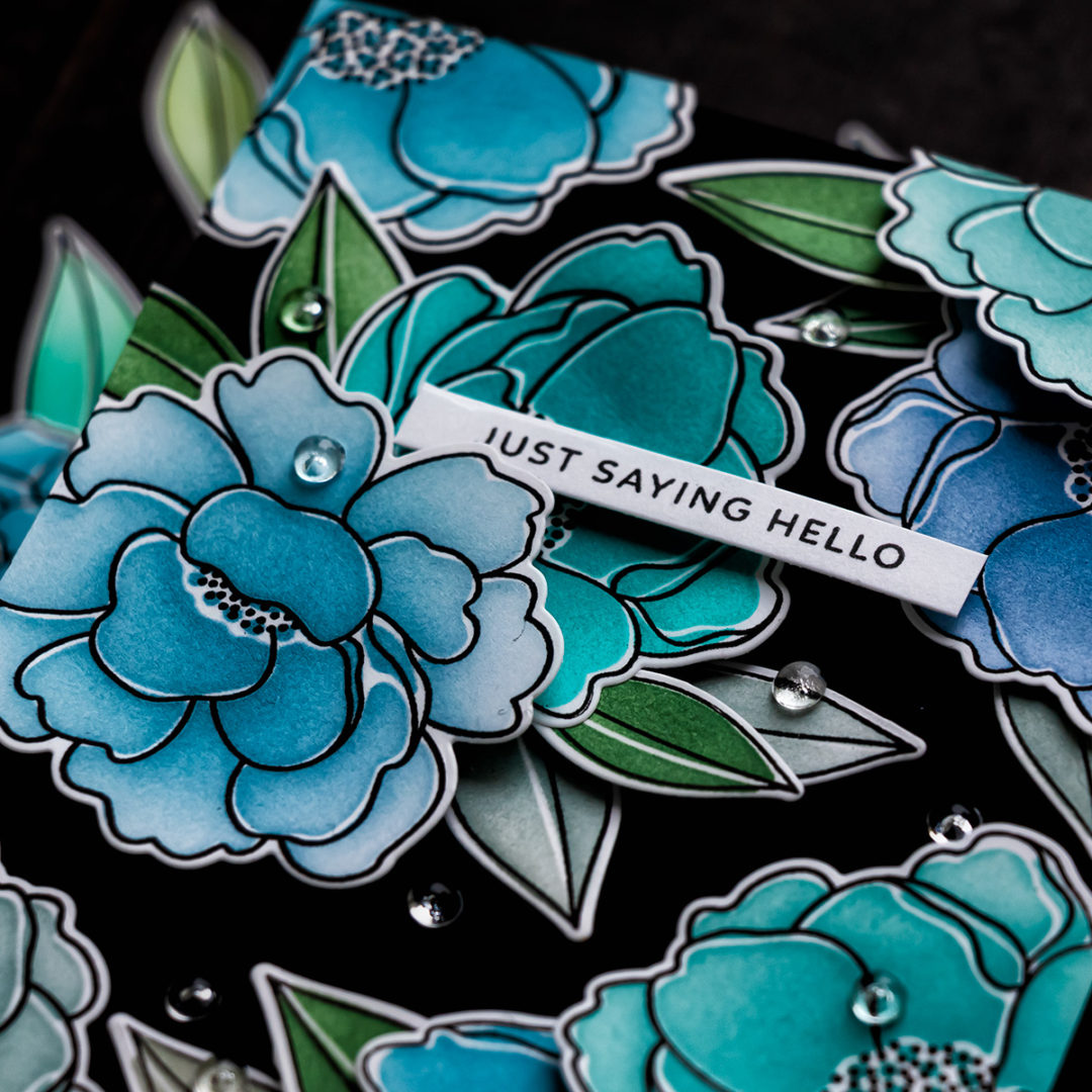 Pretty Pink Posh | Ink & Stencil Coloring Technique | Video | Blog Hop ...