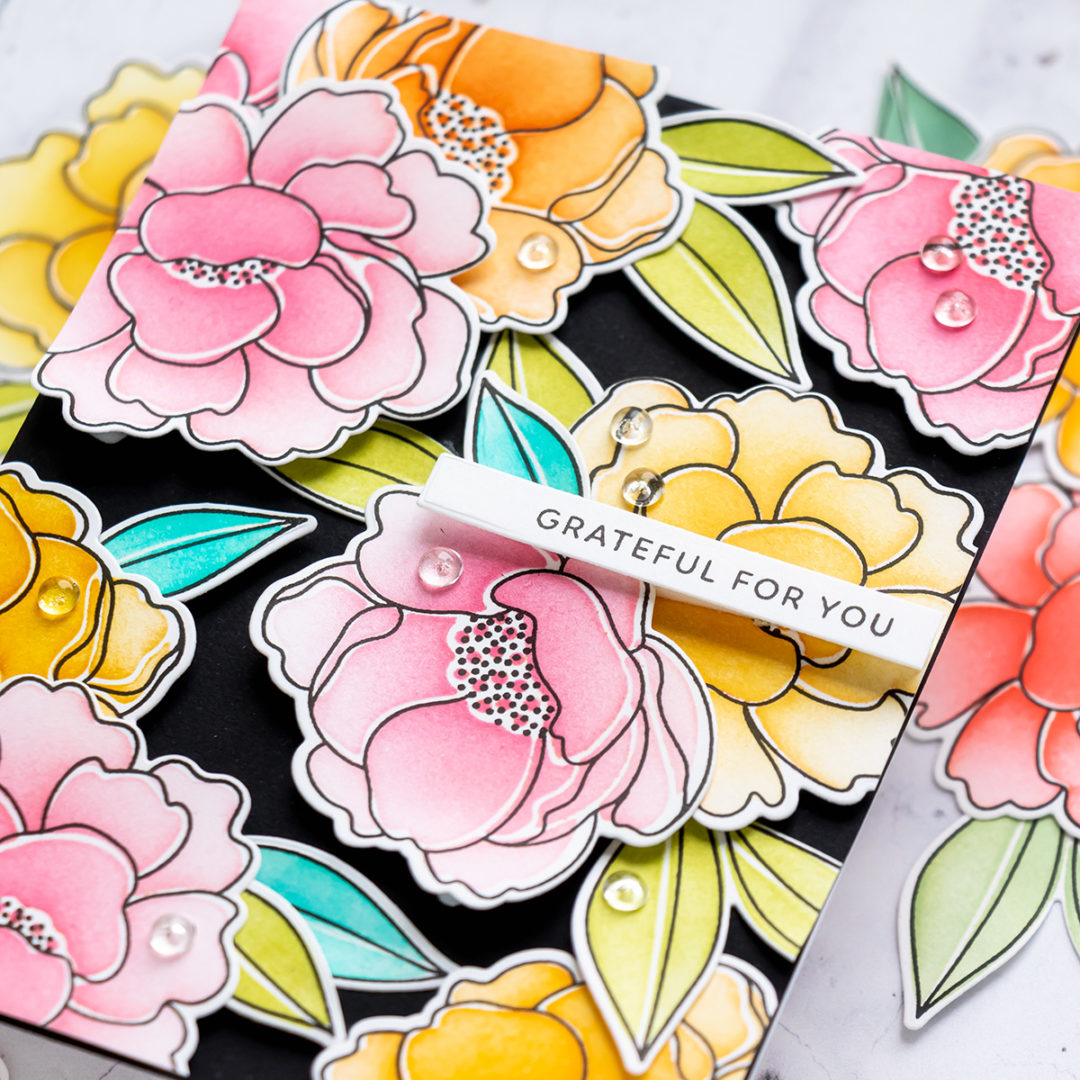 Pretty Pink Posh | Ink & Stencil Coloring Technique | Video | Blog Hop ...