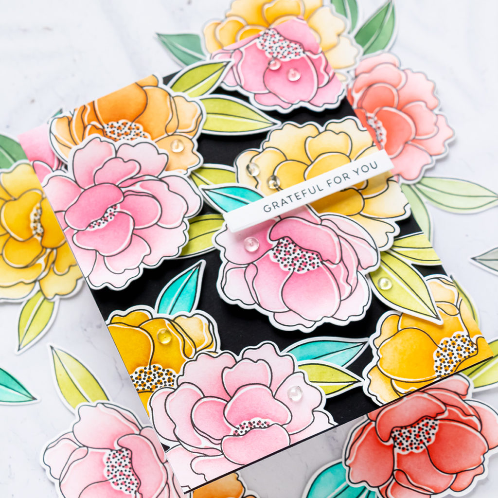 Pretty Pink Posh | Ink & Stencil Coloring Technique | Video | Blog Hop ...