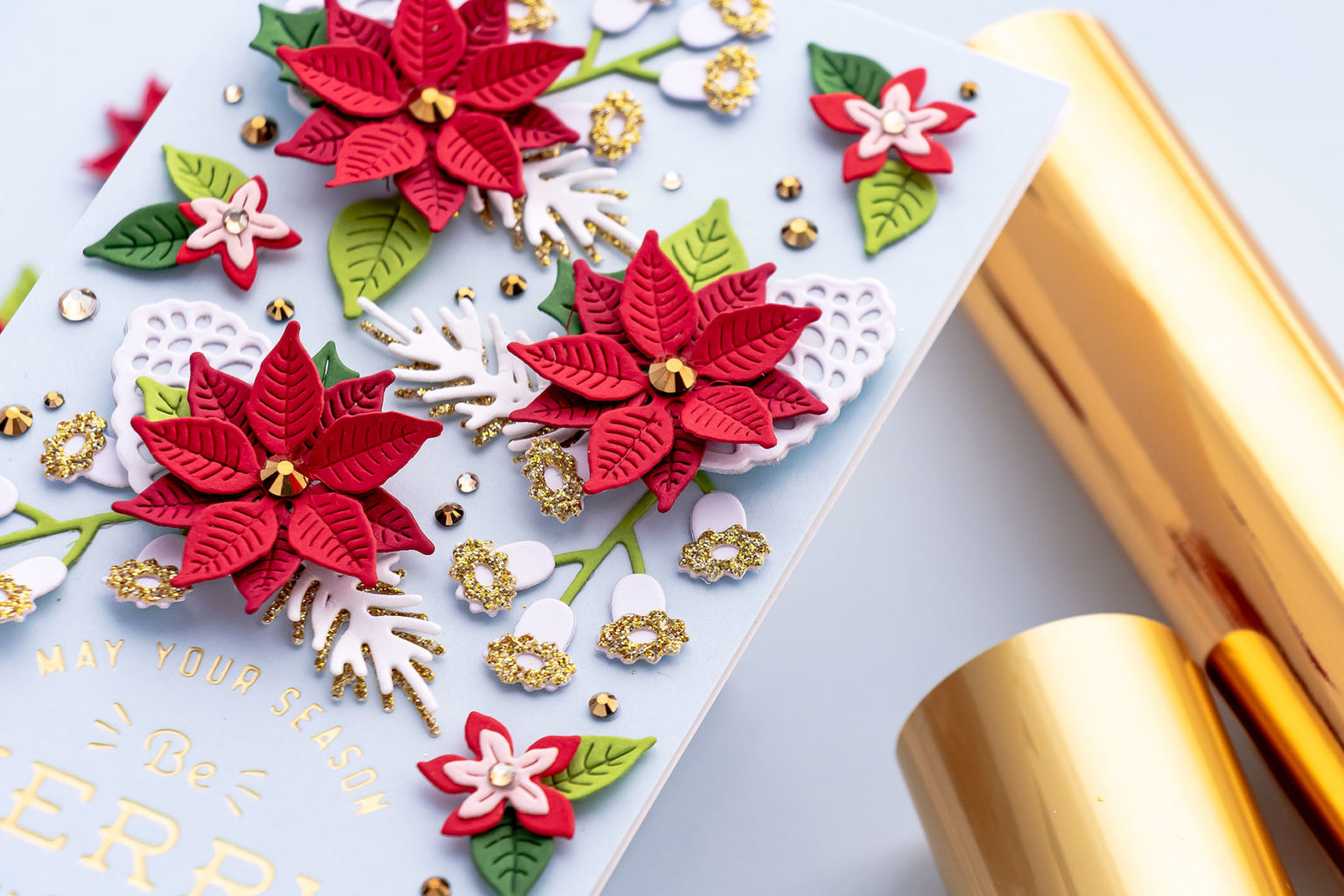 Spellbinders | It’s a Christmas Season – Christmas Blooms Mini Slimline ...