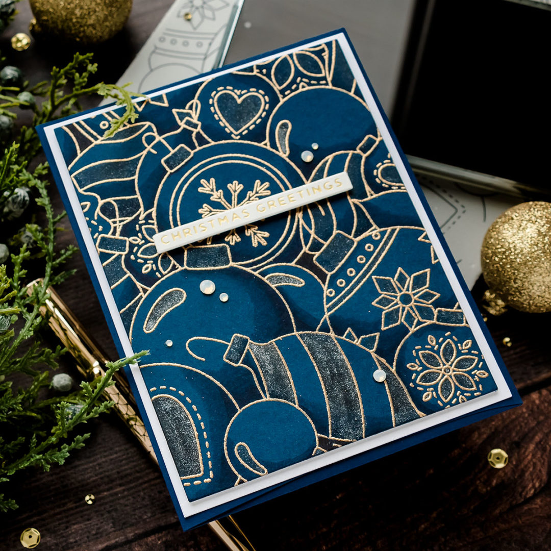 Simon Says Stamp | Outline Ornaments. Video | Yana Smakula