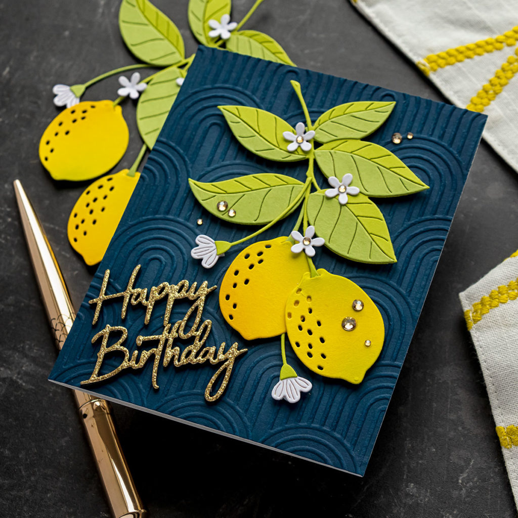 Spellbinders | Be Bold Collection – Lemon Birthday Card. Video | Yana ...