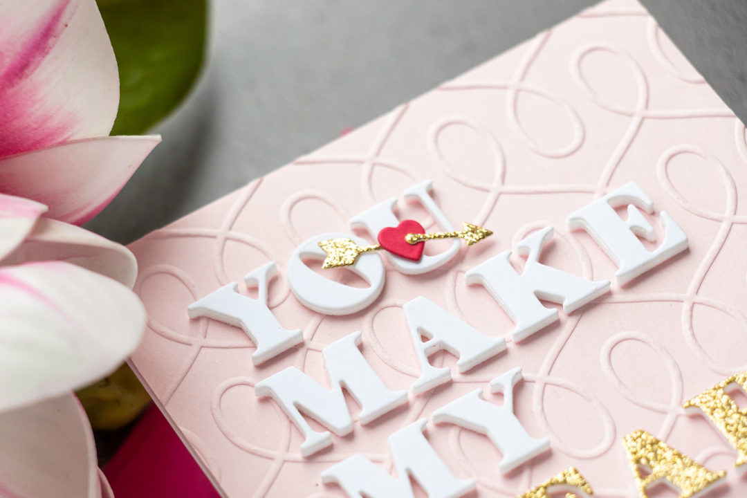 Spellbinders | Alphabet Dies Custom Valentine’s Day Card | Yana Smakula