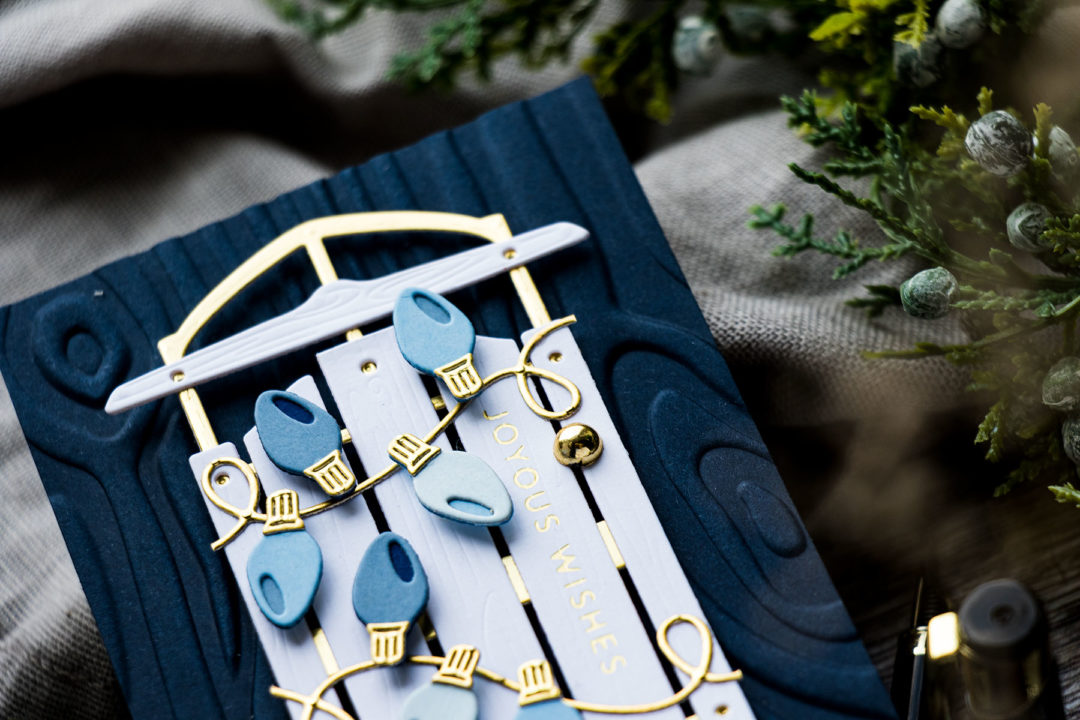 Spellbinders | Christmas Sled Cards. Video | Yana Smakula