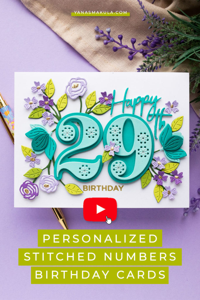 Spellbinders | Personalized Stitched Numbers Birthday Cards. Video ...