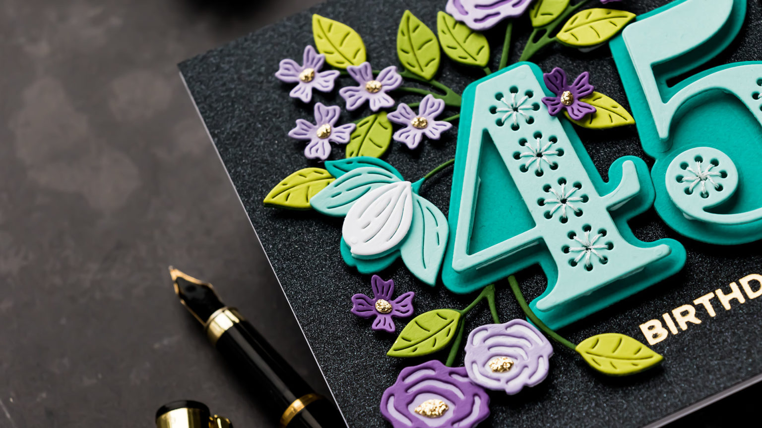 Spellbinders | Personalized Stitched Numbers Birthday Cards. Video ...