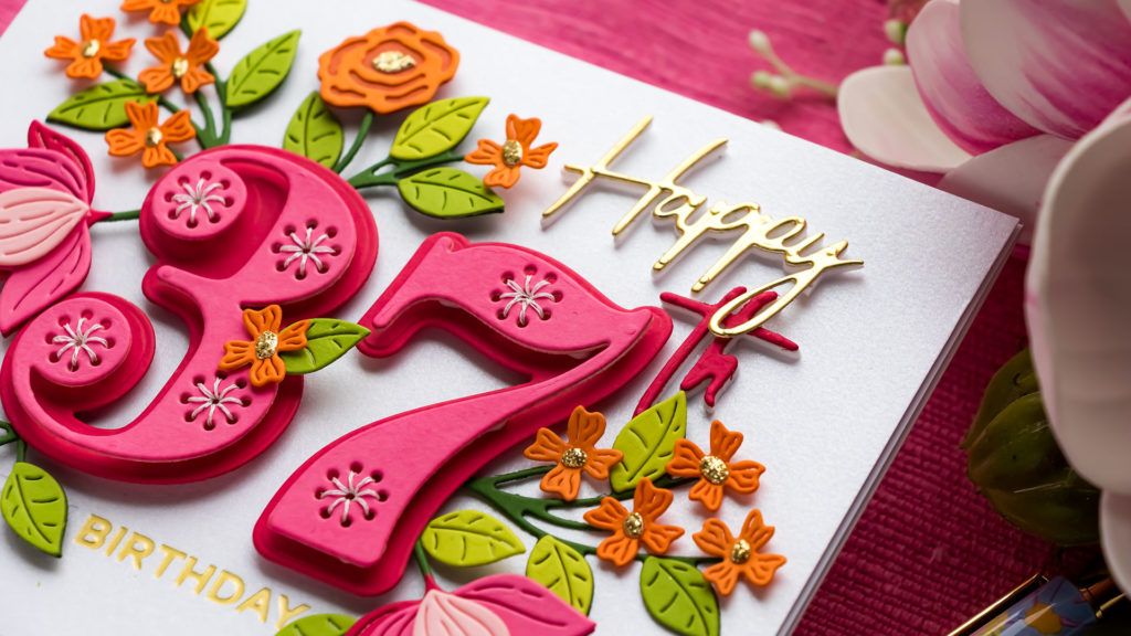 Spellbinders | Personalized Stitched Numbers Birthday Cards. Video ...