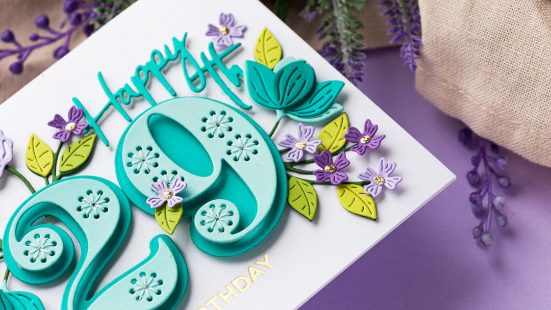 Spellbinders | Personalized Stitched Numbers Birthday Cards. Video ...