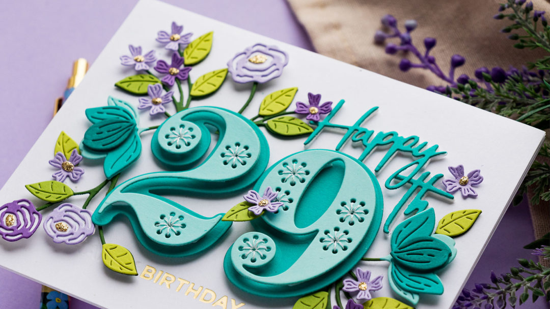 Spellbinders | Personalized Stitched Numbers Birthday Cards. Video ...