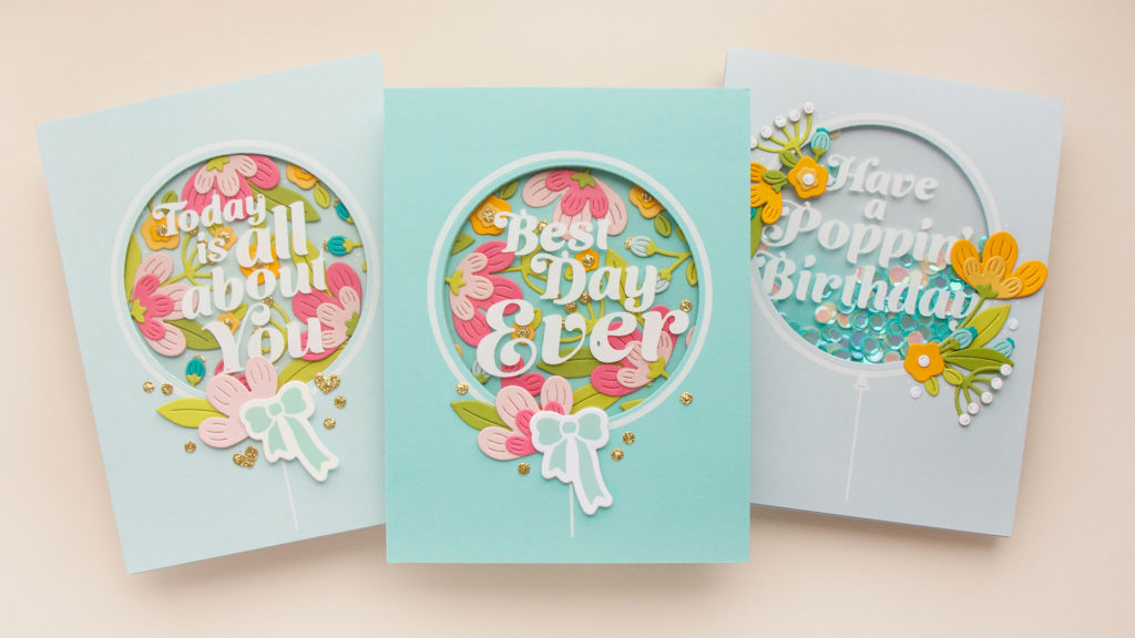 Spellbinders | Balloon Birthday Cards. Video | Yana Smakula