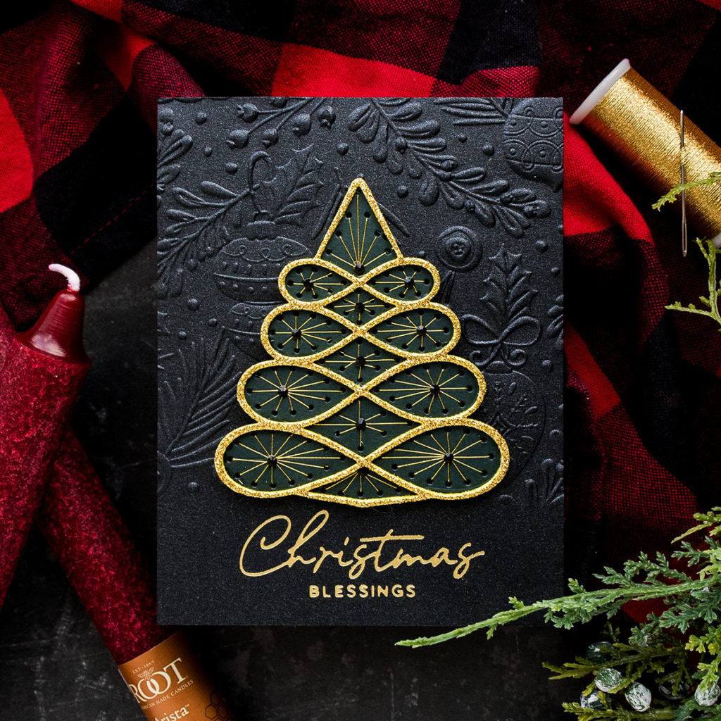 Stitched For Christmas – Stitching Card Ideas with Spellbinders. Video ...