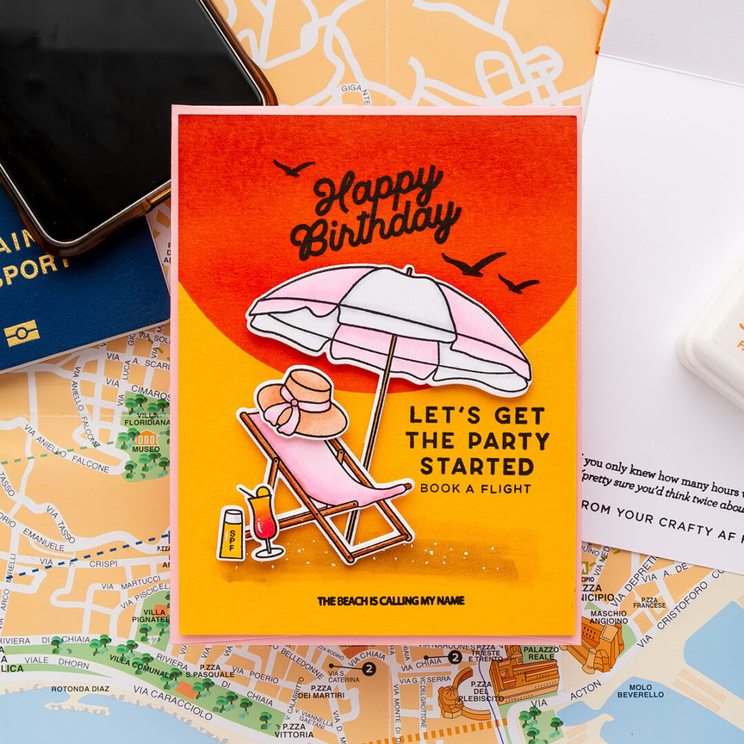Simon Says Stamp | Travel Themed Birthday Card. Video | Yana Smakula