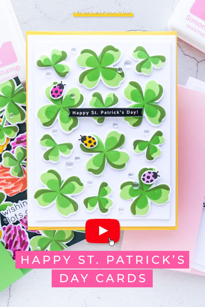 Easy Stamped Good Luck Cards. Video | Yana Smakula