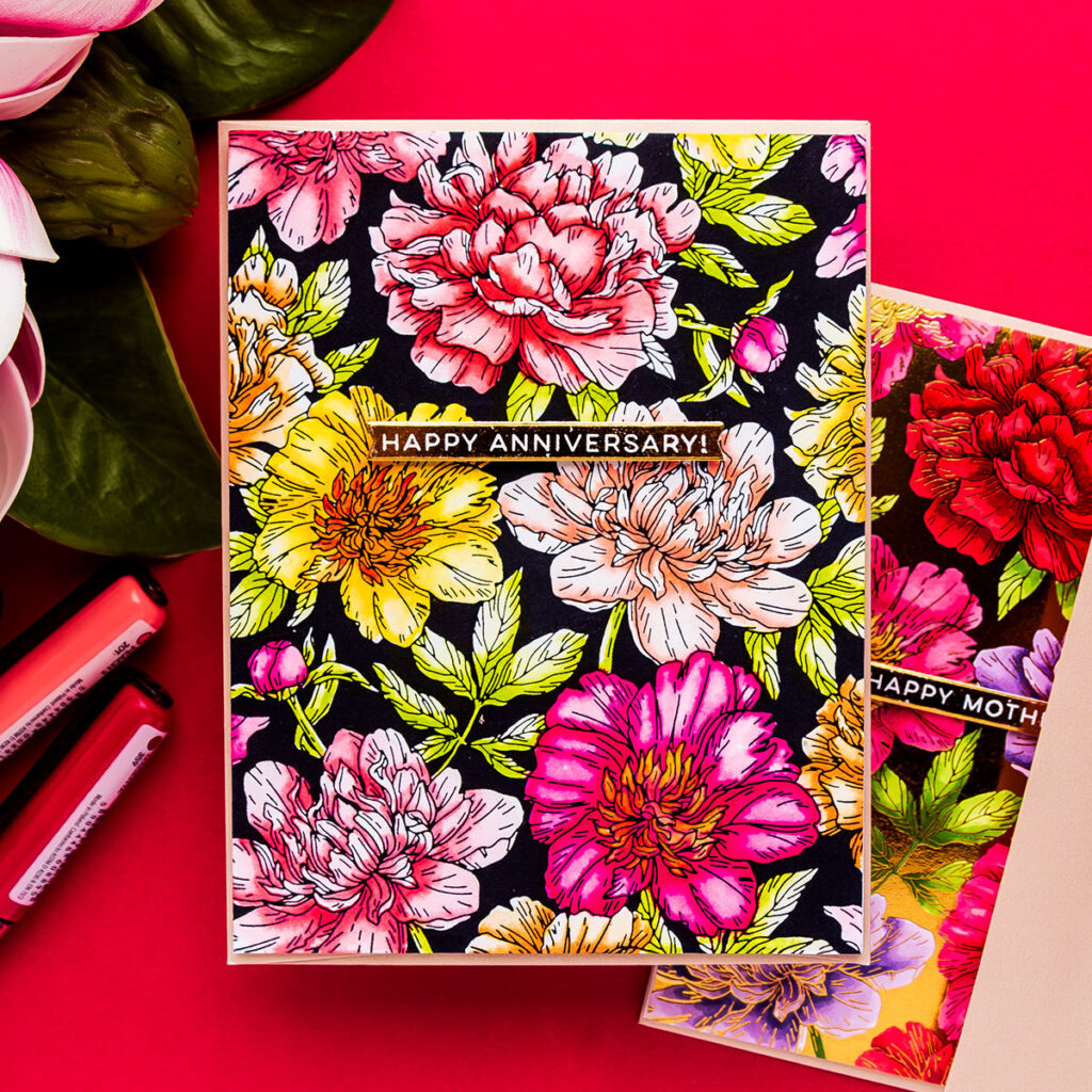 Spellbinders | How to Use Peony Background Press Plate. Video | Yana ...