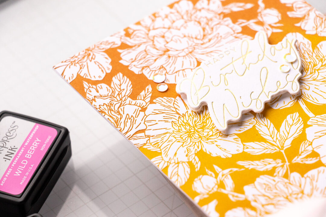 Spellbinders | How to Use Peony Background Press Plate. Video | Yana ...