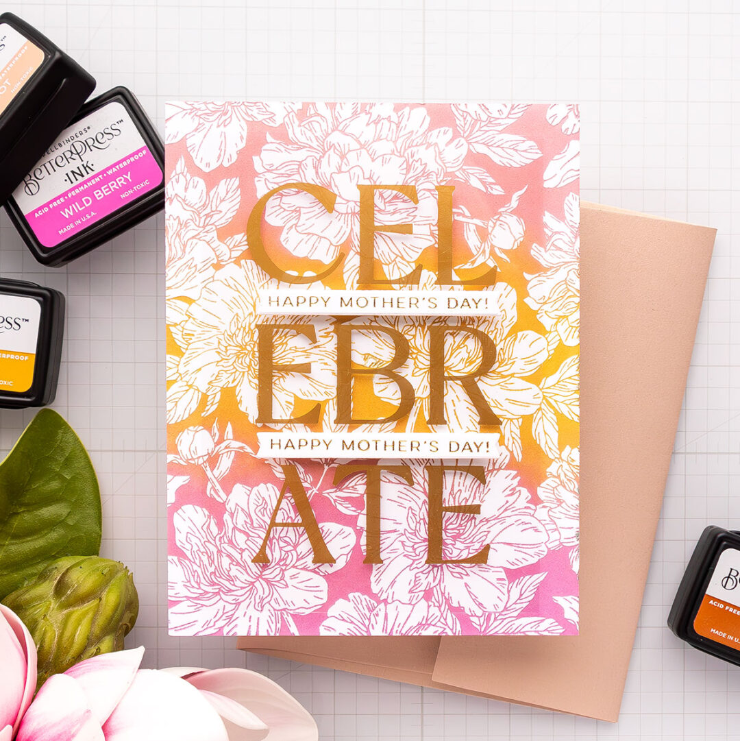 Spellbinders | How to Use Peony Background Press Plate. Video | Yana ...
