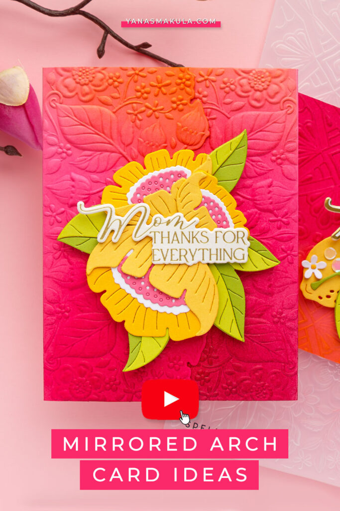 Spellbinders | Card Ideas with Mirrored Arch Collection. Video | Yana ...