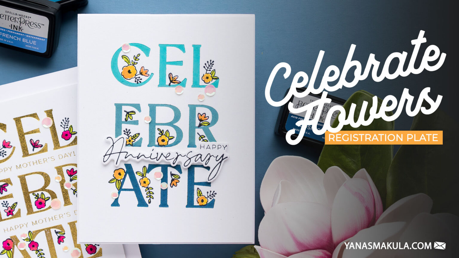 Spellbinders | How to Use Celebrate Flowers Registration Press Plate ...