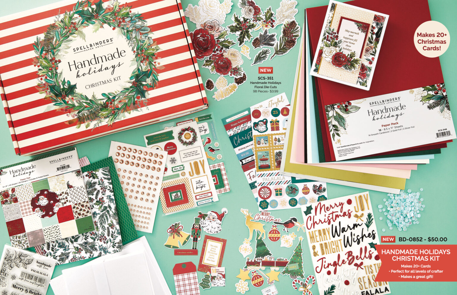 Unboxing Spellbinders Handmade Holidays Christmas Card Kit | Video ...