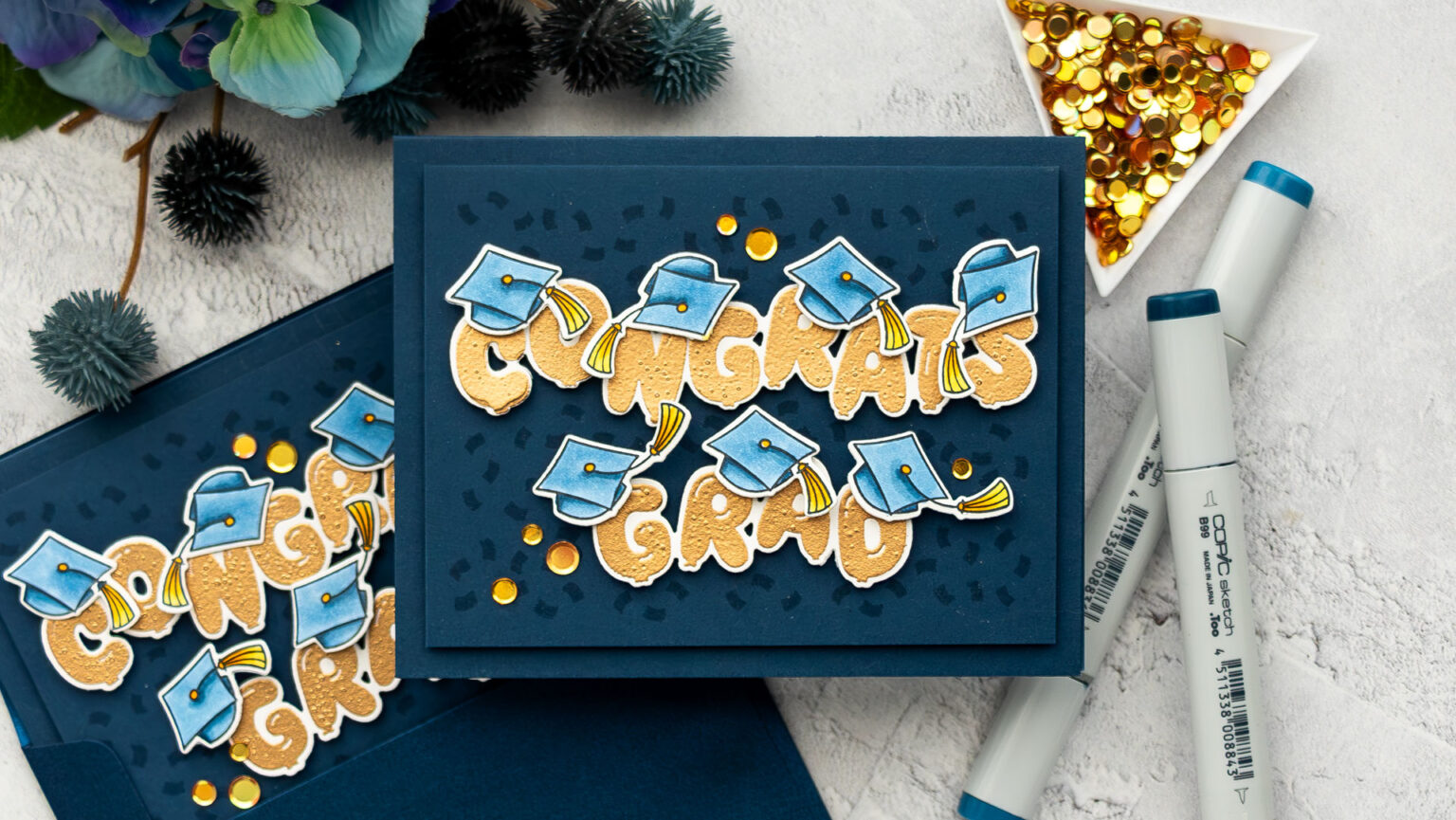 Simon Says Stamp | 2024 Graduation Card Ideas. Video | Yana Smakula