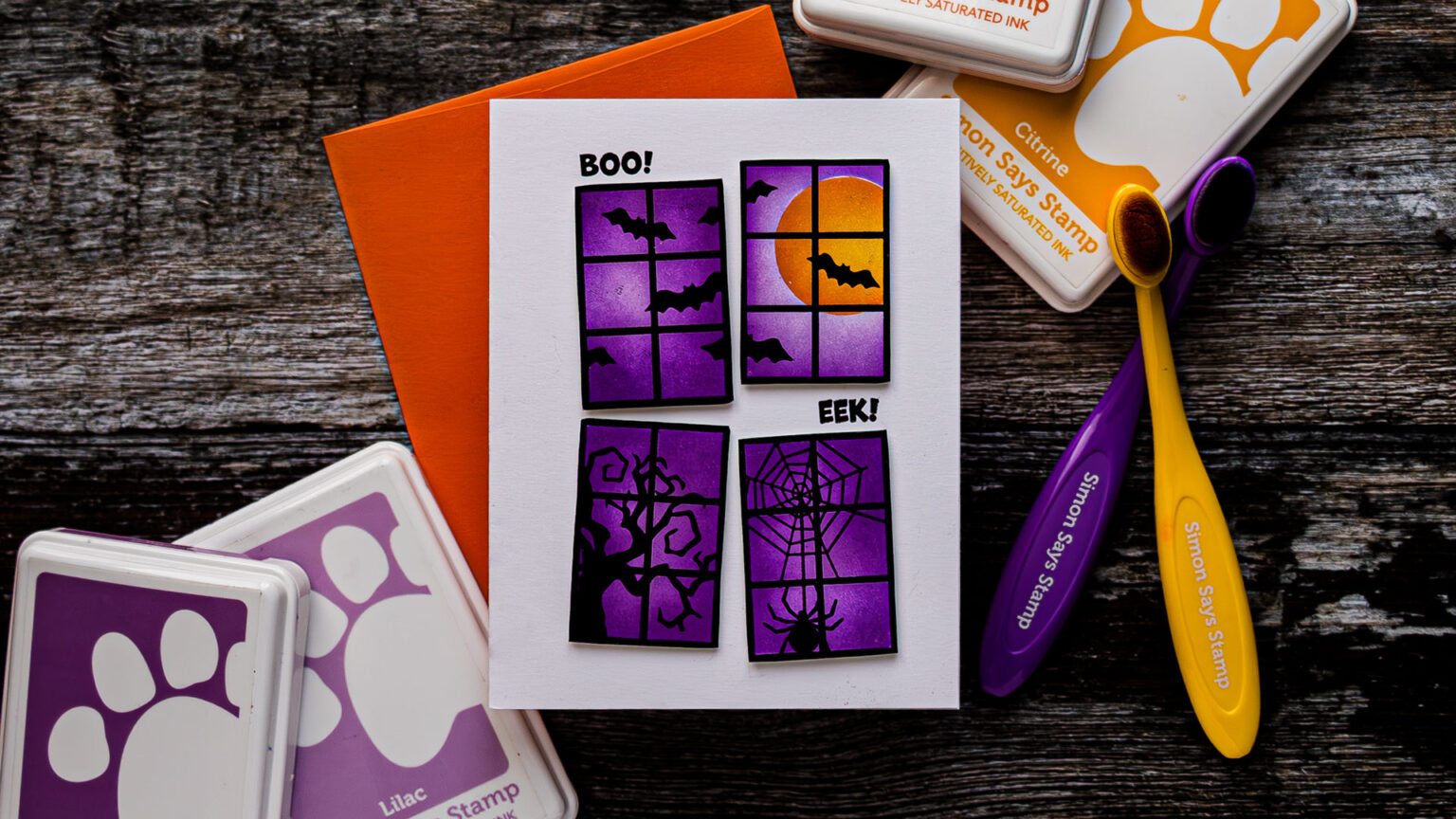 STAMPtember! | Simon Says Stamp Spooky Windows | Yana Smakula