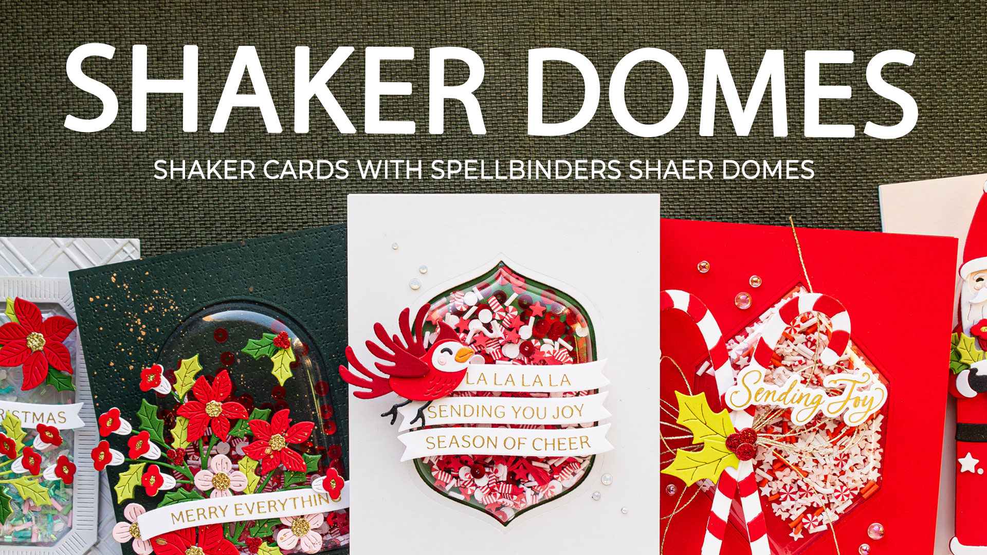 Spellbinders | Shaker Cards with Shaker Domes. Video | Yana Smakula