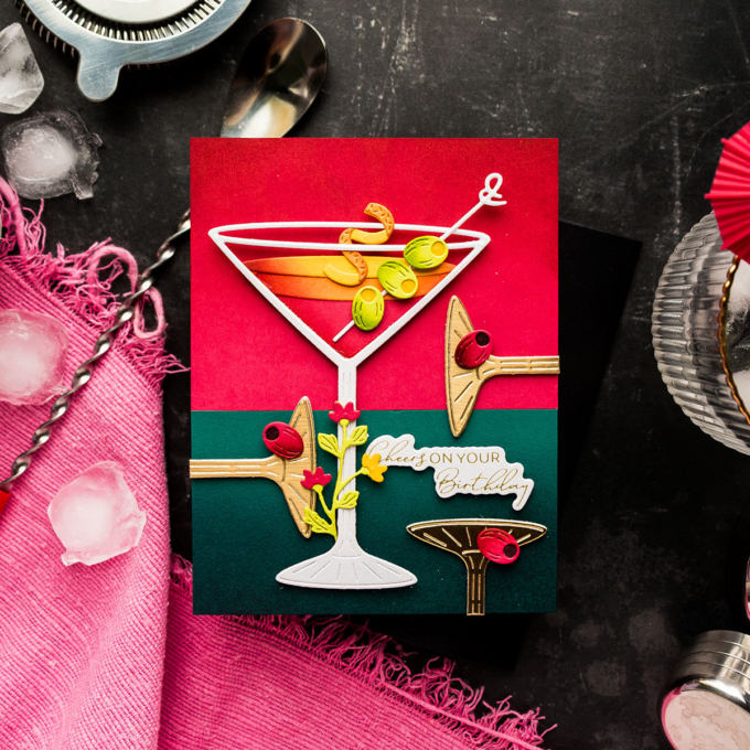 Spellbinders | Happy Hour Cocktail Cards. Video | Yana Smakula
