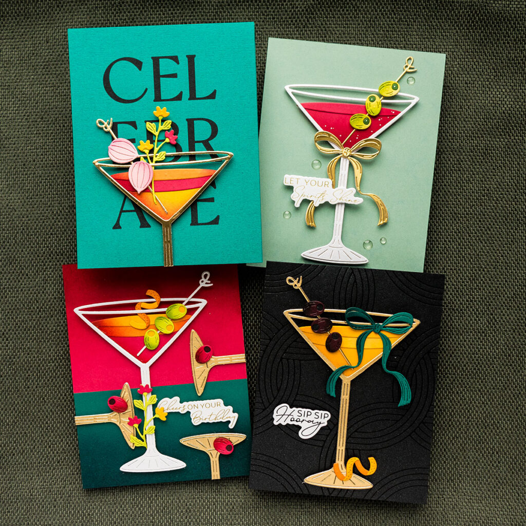 Spellbinders | Happy Hour Cocktail Cards. Video | Yana Smakula