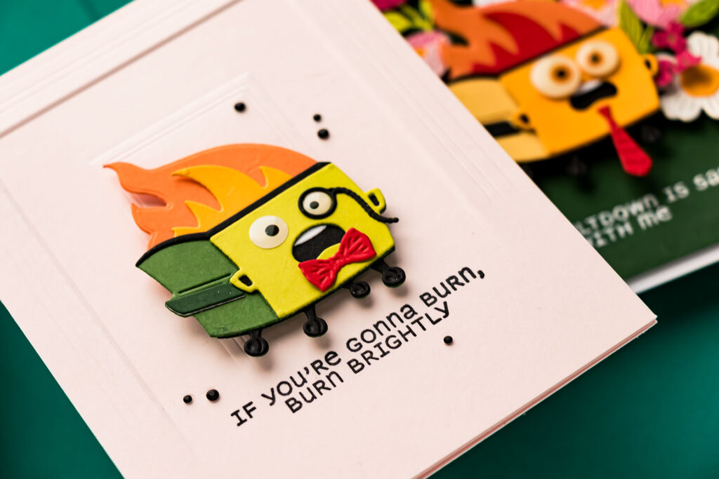 Spellbinders Dumpster Fire Cards. Video | Yana Smakula